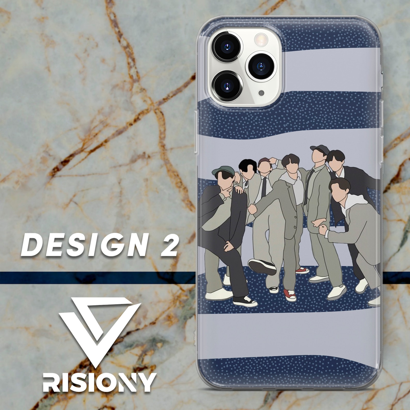BTS Kpop Phone Case Aesthetic Cute Art Cover for iPhone 14 Pro 13 Pro ...