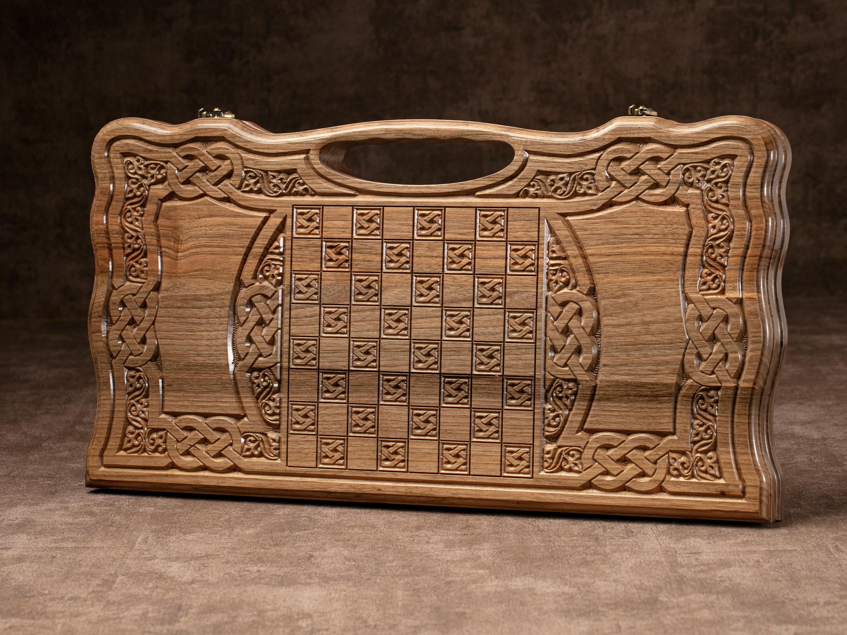 Handmade Backgammon Set / Unique Design / Perfect Gift / Custom Wood ...