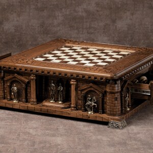 Handcrafted Chess With Kingdom Design Unique Chess Set and Board - Etsy