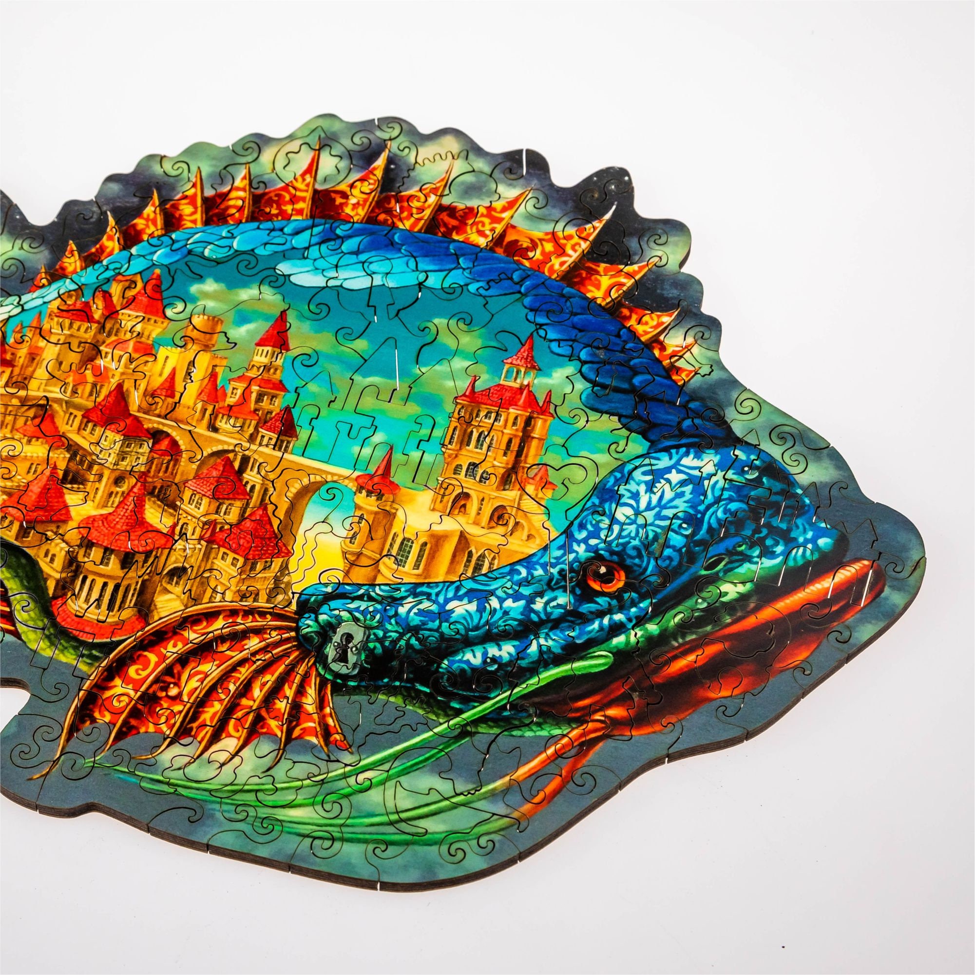 Holz Puzzle Bewohnter Fisch / 130PCs | Etsy