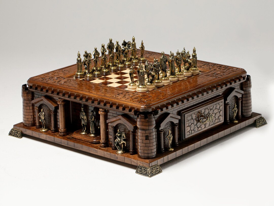 Chess Set Castle / Luxury Chess Set - Etsy