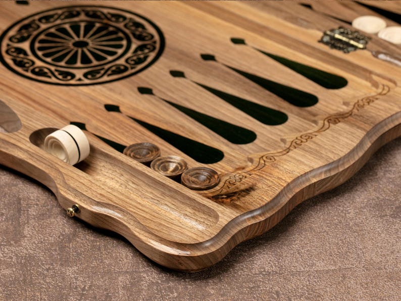 Handmade Backgammon Set / Unique Design / Perfect Gift / Custom Wood ...