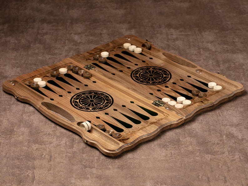 Handmade Backgammon Set / Unique Design / Perfect Gift / Custom Wood ...