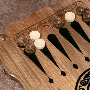 Handmade Backgammon Set / Unique Design / Perfect Gift / Custom Wood ...