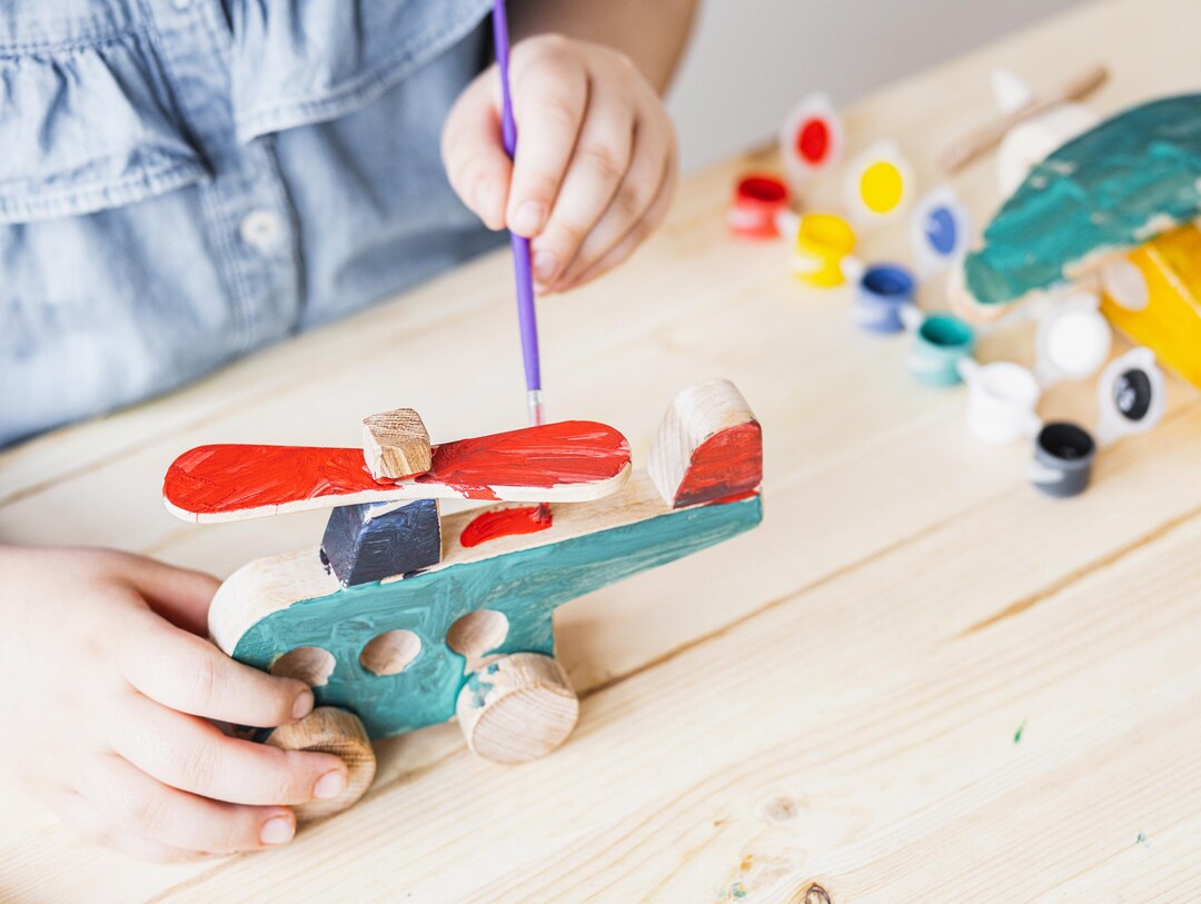 Paint Your Own Wooden Helicopter Kit - Craft Your Own Custom Toy ...