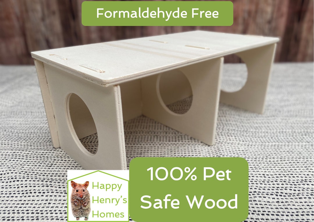 Hamster, Dual Open Chamber House or Peep Shed Formaldehyde Free, Non ...