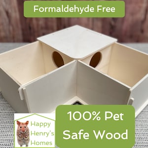 Hamster Large Multi Chamber Dig Box - Formaldehyde Free, Non Toxic ...