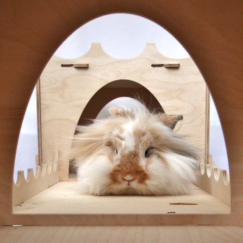 Rabbit Triple Turret Castle Kit Formaldehyde Free Non - Etsy