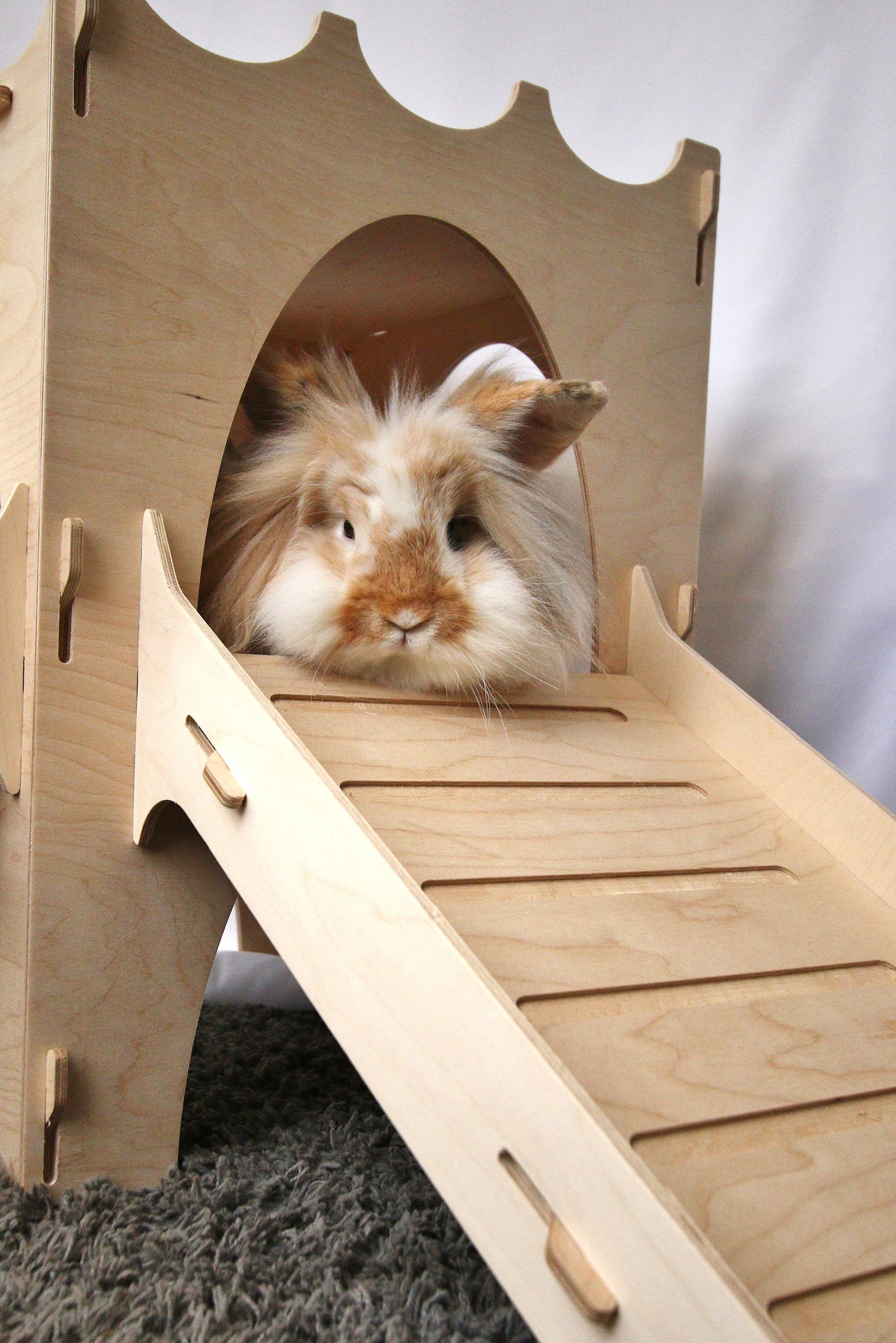 Rabbit Triple Turret Castle Kit Formaldehyde Free Non - Etsy