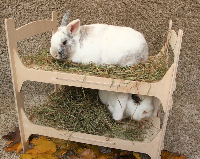 Slot Together Wooden Rabbit Bunk Bed - Etsy