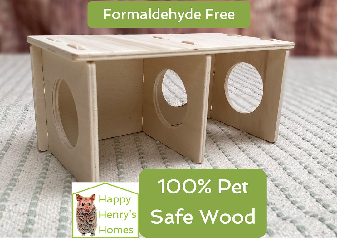 DWARF Hamster, Dual Open Chamber House or Peep Shed - Formaldehyde Free ...