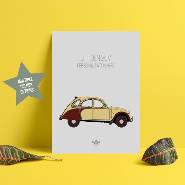 Citroën 2cv Poster - Etsy