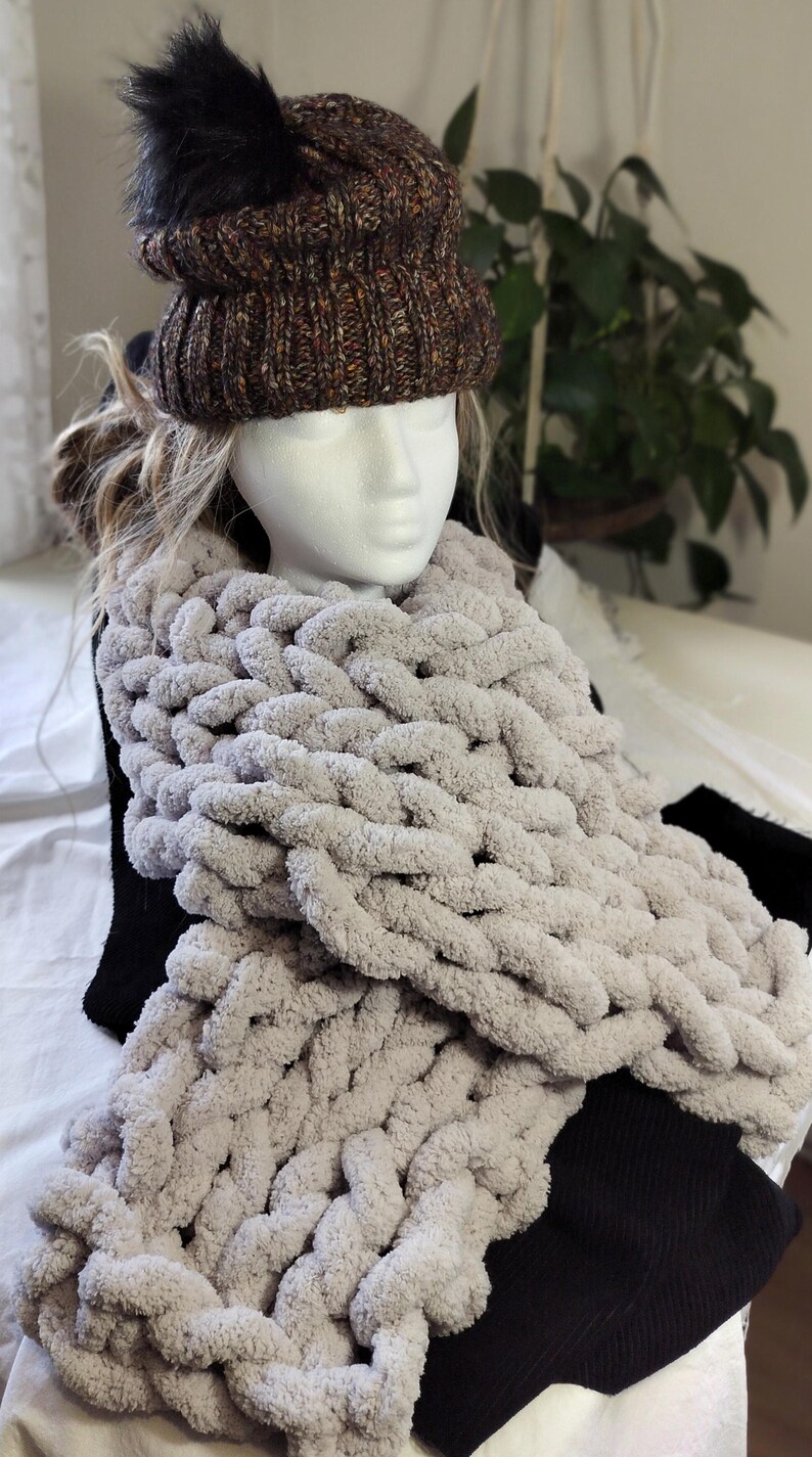 Super Soft Big Knit Chunky Scarf - Etsy