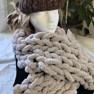 Super Soft Big Knit Chunky Scarf - Etsy