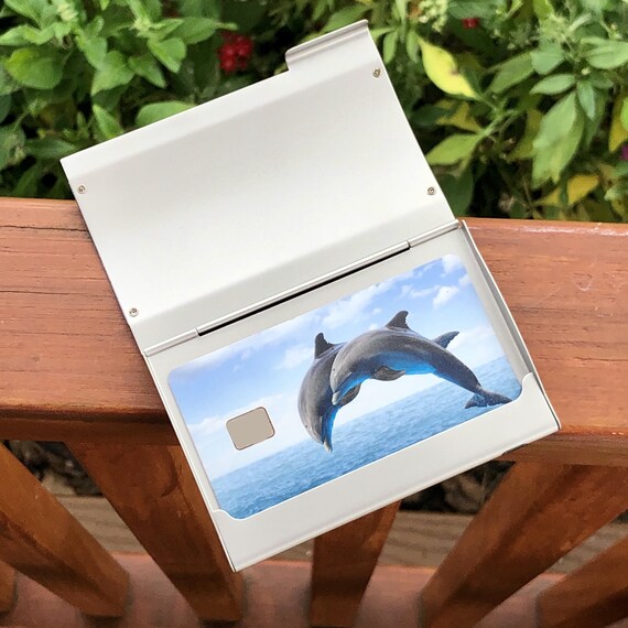 2 Pc X Vintage Card Holder, Blue,Card Holder,For Men,… - Gem