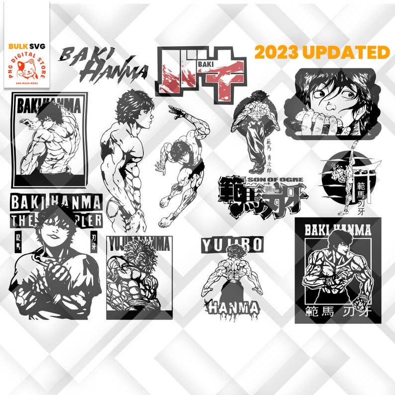 Baki + Yujiro SVG Clipart - Etsy