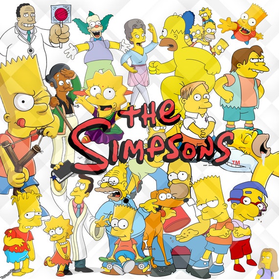The Simpsons PNG Clipart | Etsy