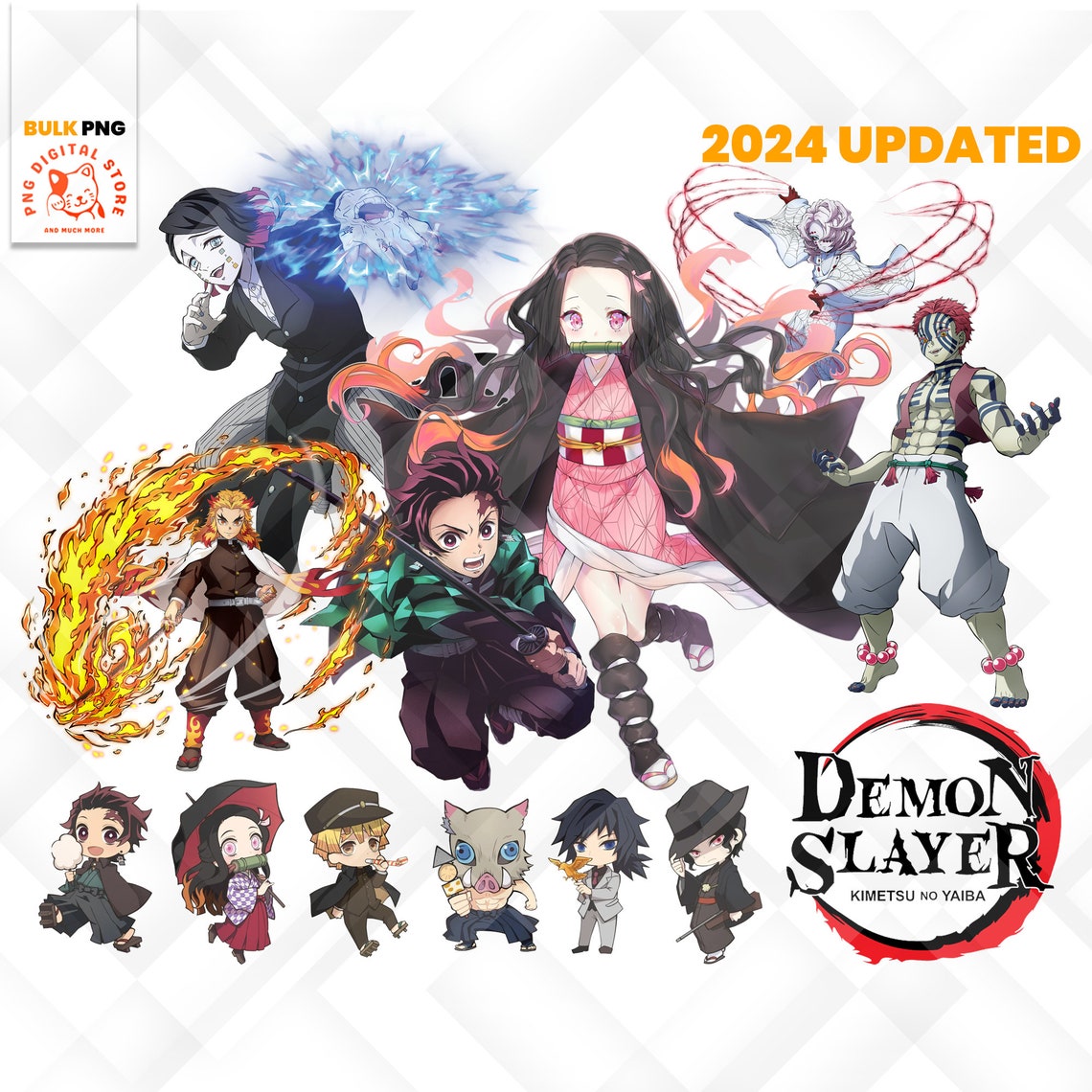 Demon Slayer (kimetsu No Yaiba) Fanart PNG Clipart - Etsy