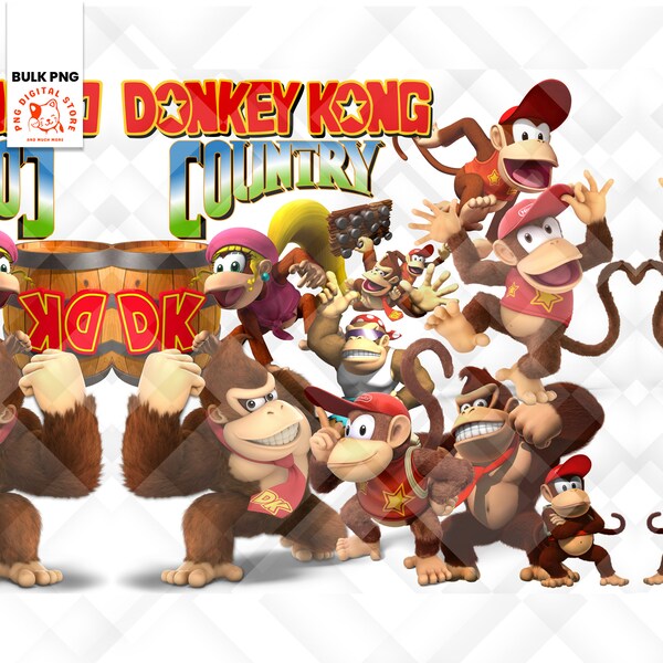 Donkey Kong Clipart - Etsy