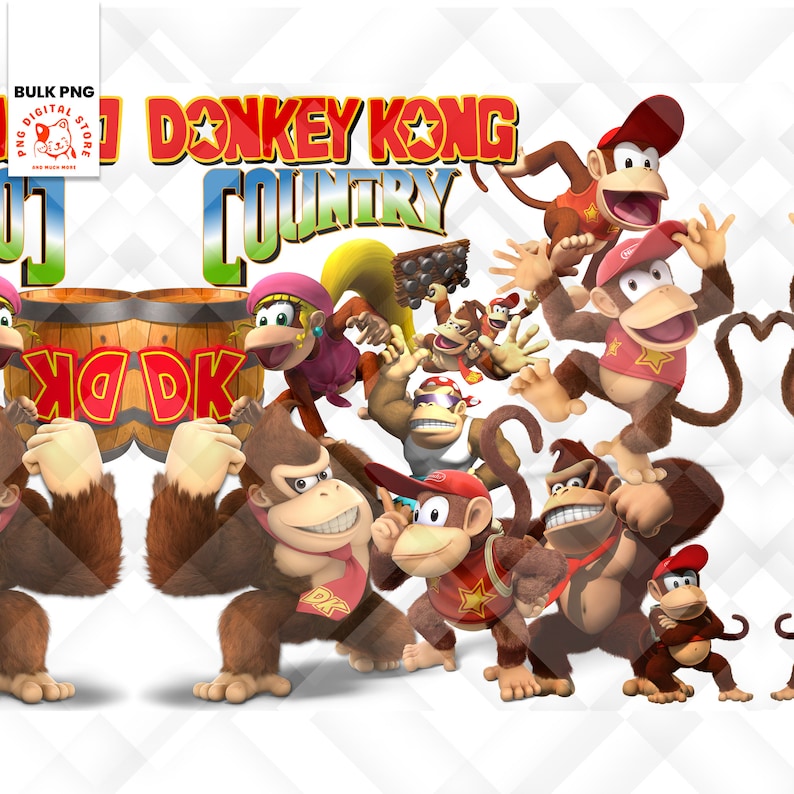 Donkey Kong PNG Clipart - Etsy Australia