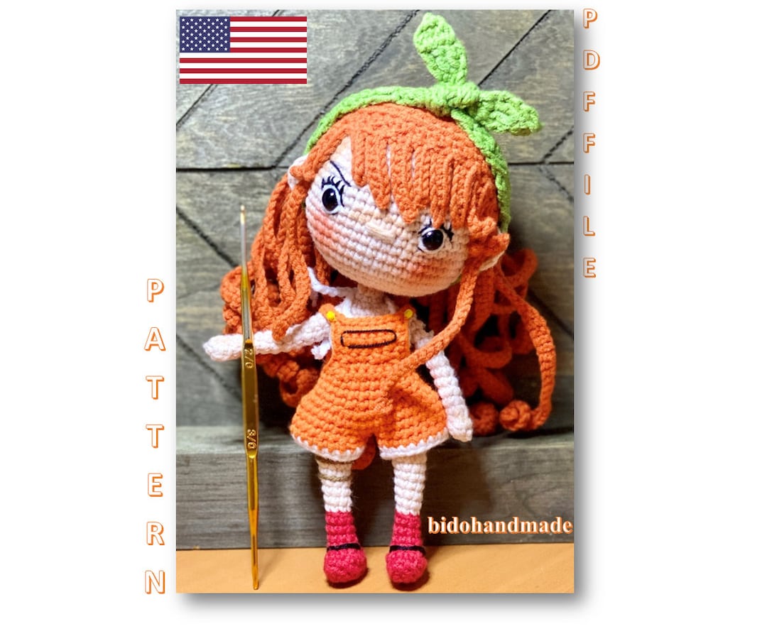 Anime's 7 Inches Crochet Pattern Doll From Doll Stuff Amigurumi Chibi ...
