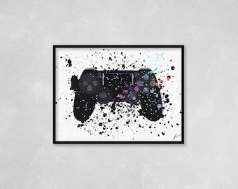 Playstation Controller Print - Etsy