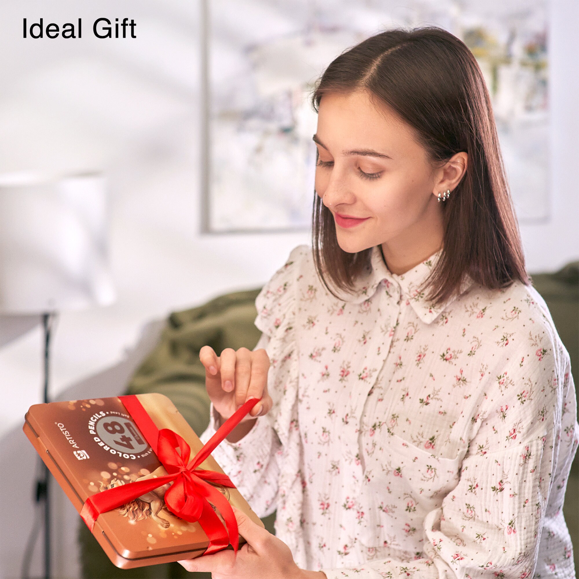 Premium Colored Pencils Set of 48, Quality 3.8mm Soft Core Leads, Rich ...