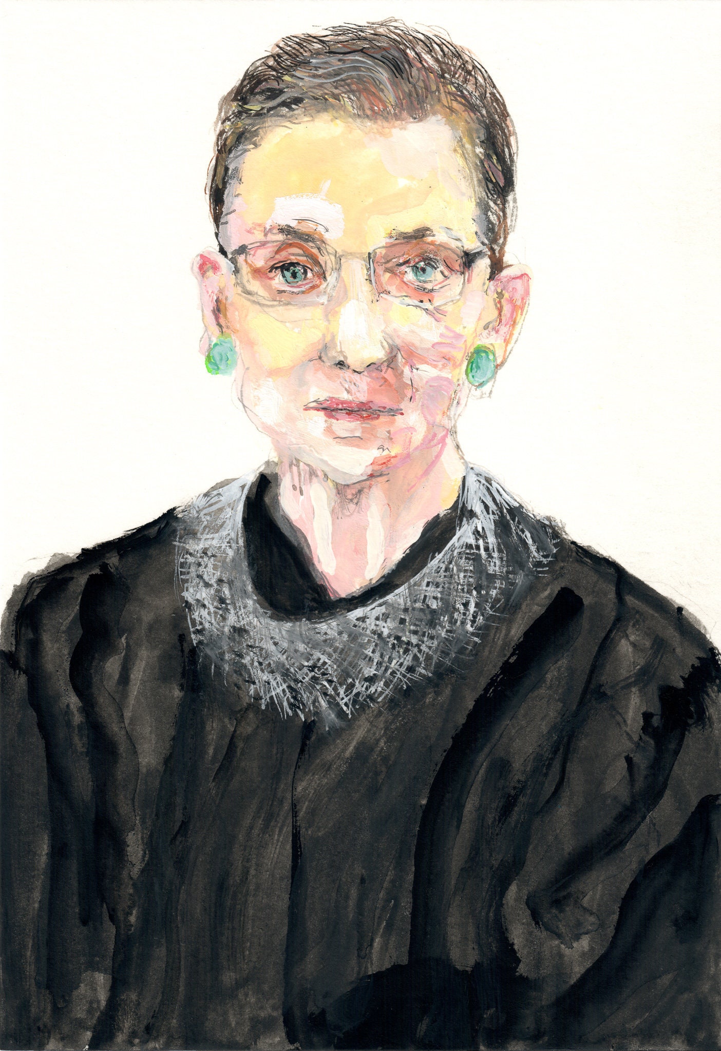 Portrait of Ruth Bader Ginsburg - Etsy