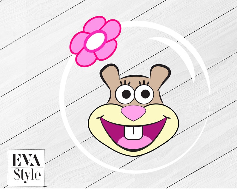 Sandy Cheeks Sandy face svgSpongeBob Square SvgSpongebob | Etsy