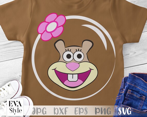 Sandy Cheeks Sandy face svgSpongeBob Square SvgSpongebob | Etsy