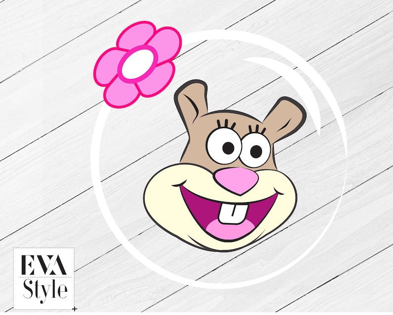 Sandy Cheeks Sandy face svgSpongeBob Square SvgSpongebob | Etsy