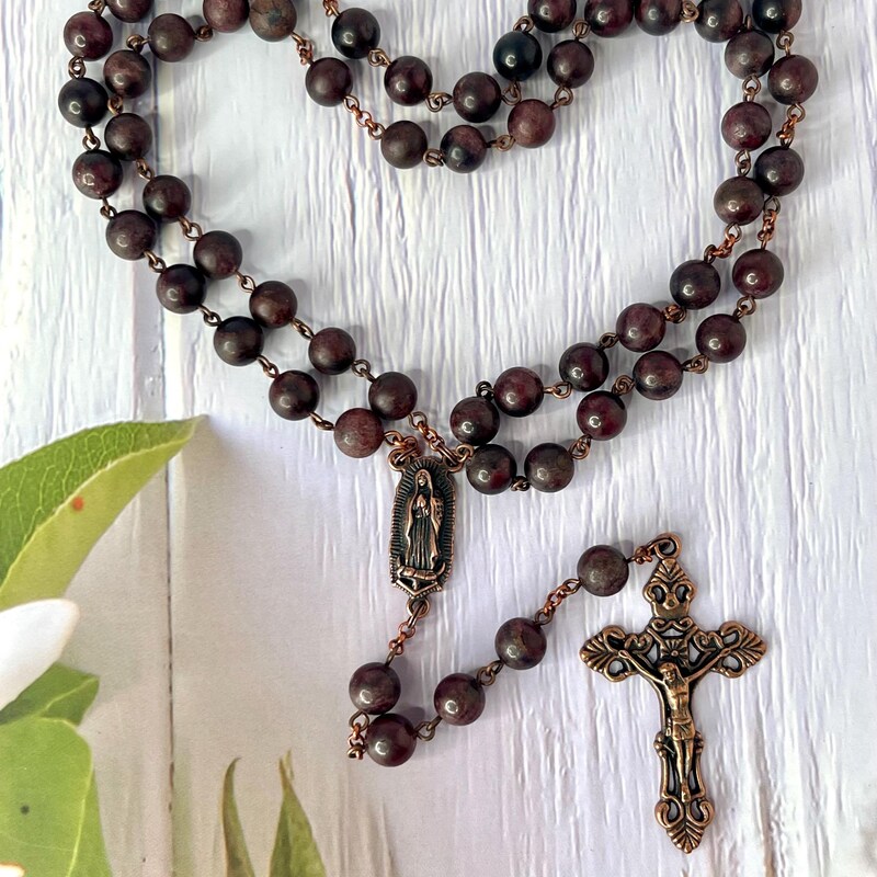 Garnet Rosary Beads - Etsy