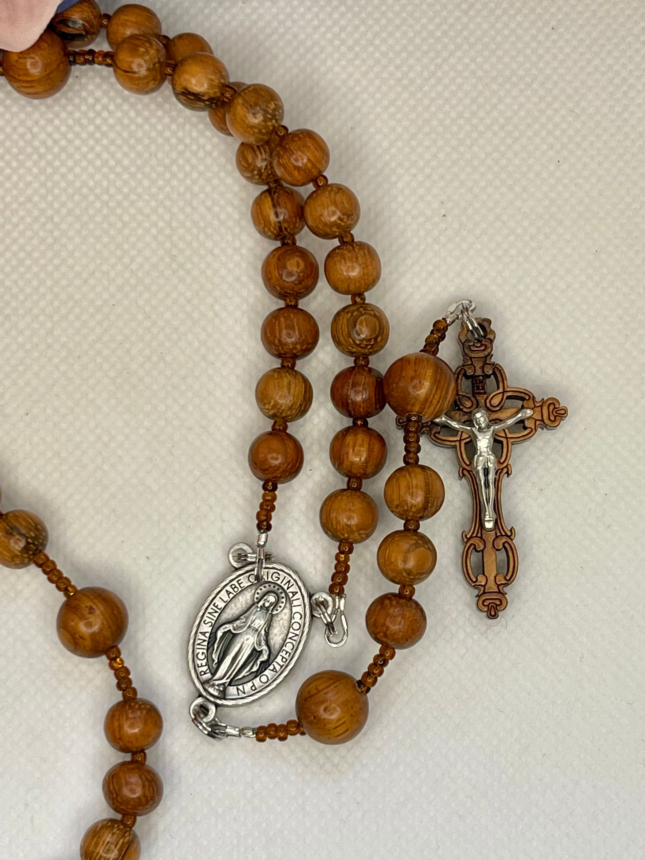 Bayong Wood Rosary Handmade Catholic Wood Rosary Olive Wood Crucifix ...
