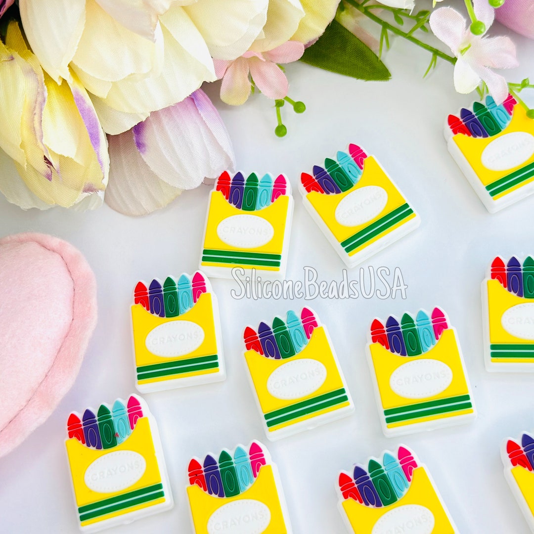 NEW Crayons Bead Colorful Beads for Pen Back to School Teacher Beads ...