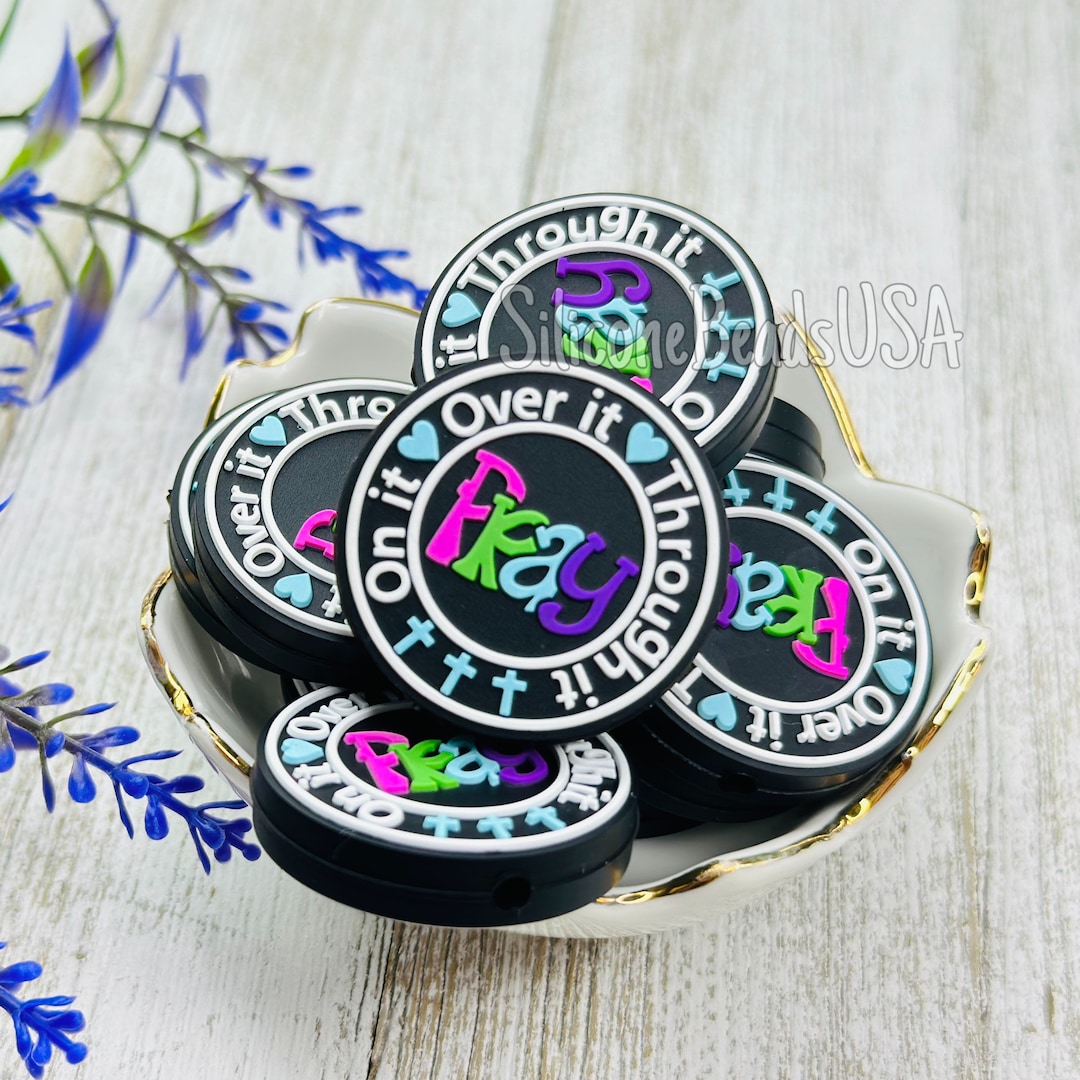 Pray Religious Beads Jesus Christ Silicone Focal Beads - Etsy