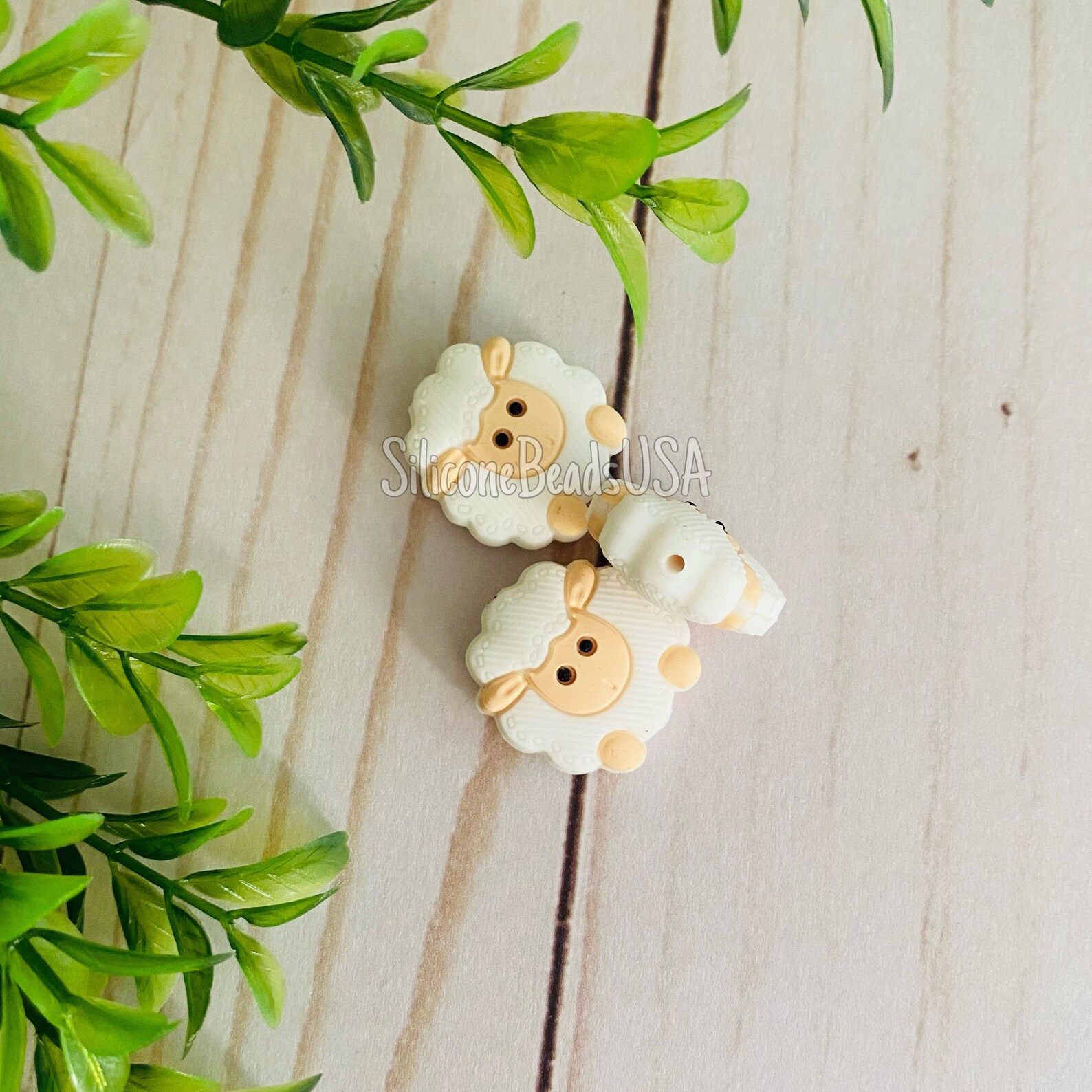 Sheep bead silicone beads 1 piece food grade silicone | Etsy