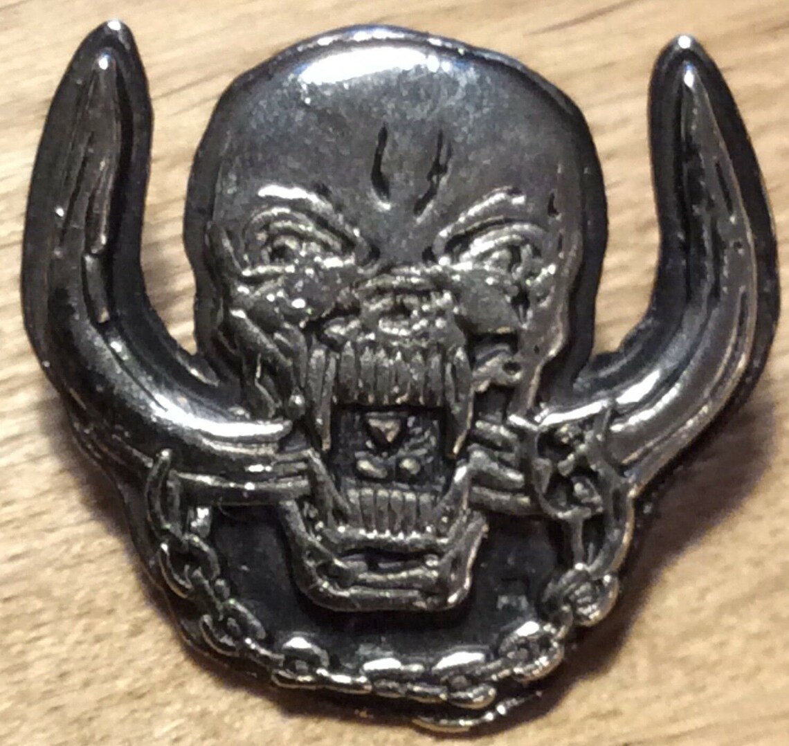 MOTORHEAD SKULL BIG Metal Pin Badge punk metal rock n roll | Etsy