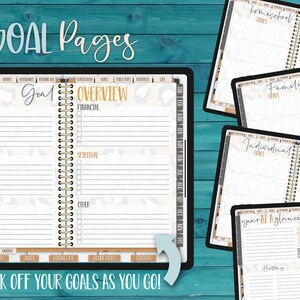 Leopard Print Homeschool Digital Planner, Undated, Goodnotes Planner ...