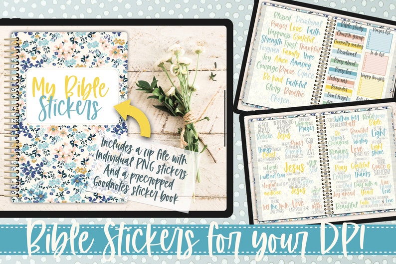 Bible Digital Stickers Digital Planner Stickers - Etsy
