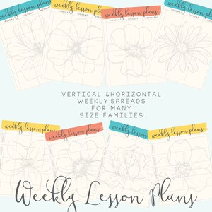 Undated Printable Homeschool Planner Vibrant Floral Design - Etsy