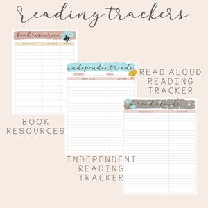 Undated Printable Homeschool Planner, Floral, Digital Download - Etsy