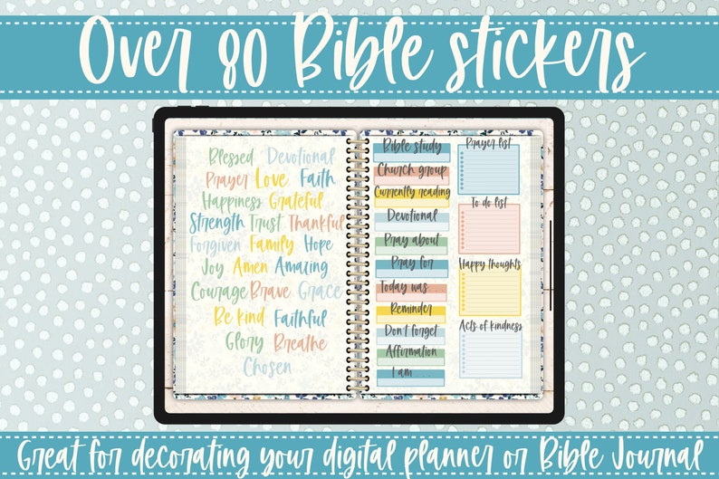 Bible Digital Stickers Digital Planner Stickers - Etsy