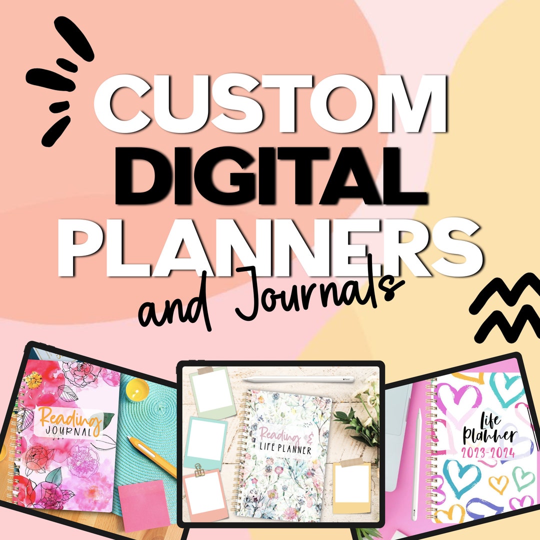 CUSTOM Digital Planner - Digital Reading Journal - Made to Order ...