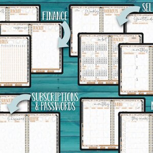 Leopard print homeschool Digital planner undated Goodnotes | Etsy