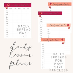 Undated Printable Homeschool Planner, Poppy Design, Instant Download - Etsy