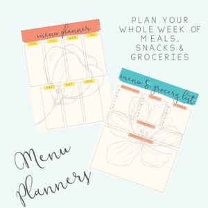 Undated Printable Homeschool Planner Vibrant Floral Design - Etsy