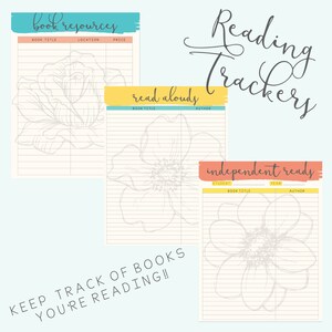 Undated Printable Homeschool Planner Vibrant Floral Design - Etsy