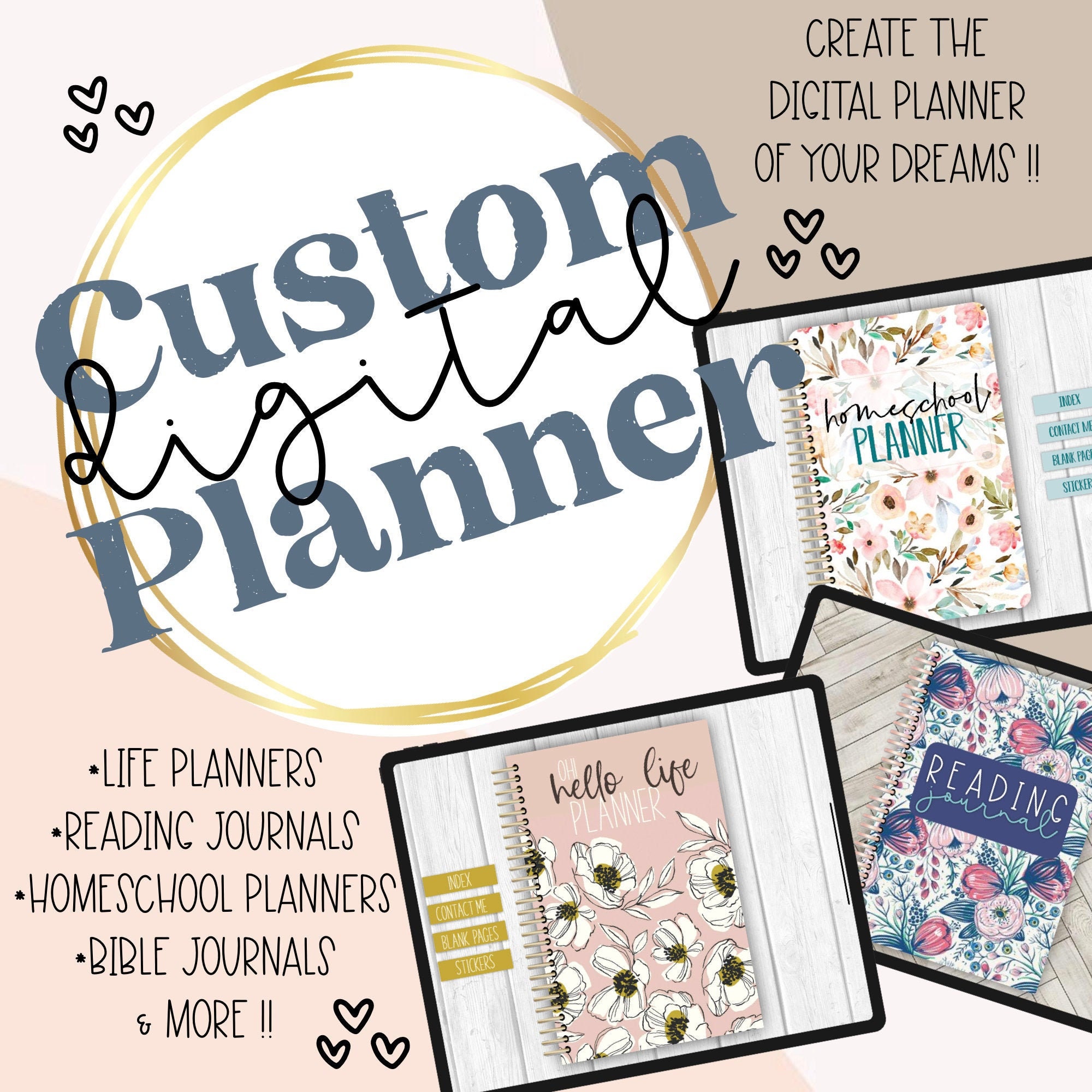 custom-digital-planner-digital-journal-ll-create-your-own-ll-etsy-uk