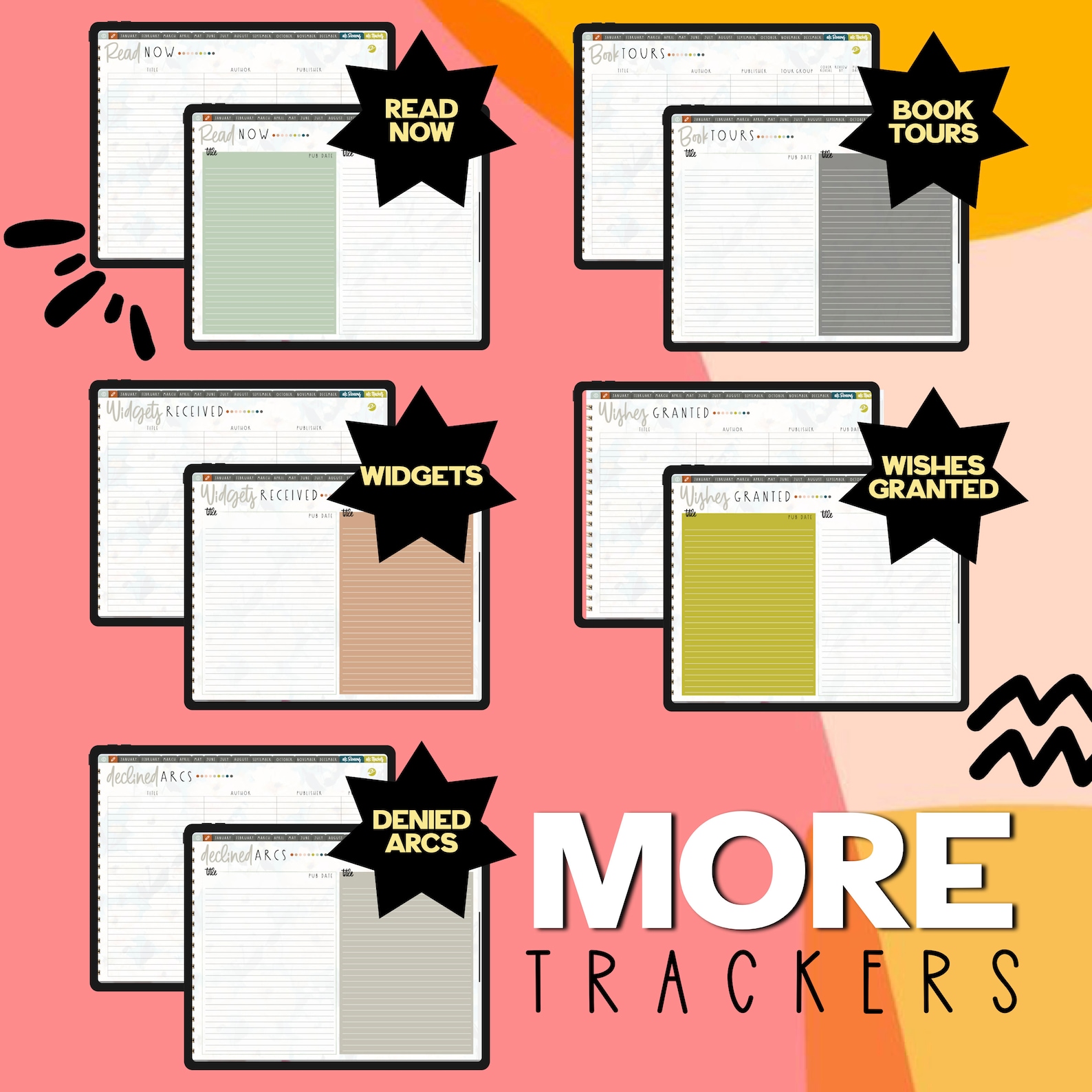 Digital ARC Planner - ARC Reader Planner - Goodnotes, Notability, XODO ...