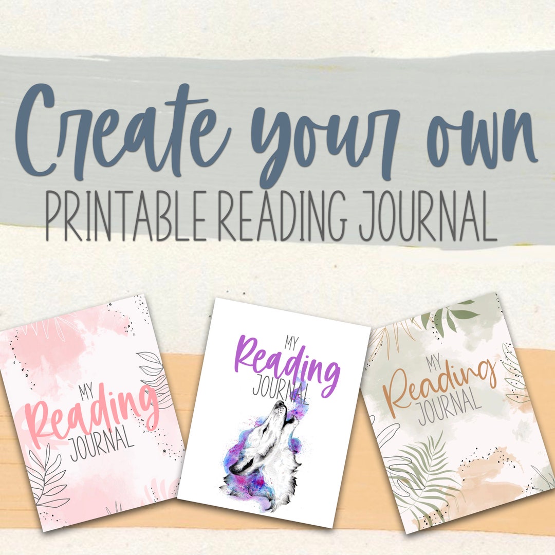 Custom Printable Reading Journal, Create Your Own, Instant Download ...